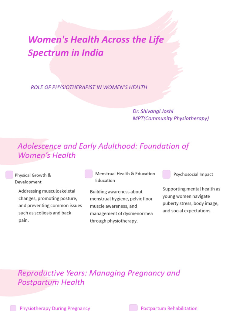 Introduction To Women's Health | PDF | Physical Therapy | Women's Health