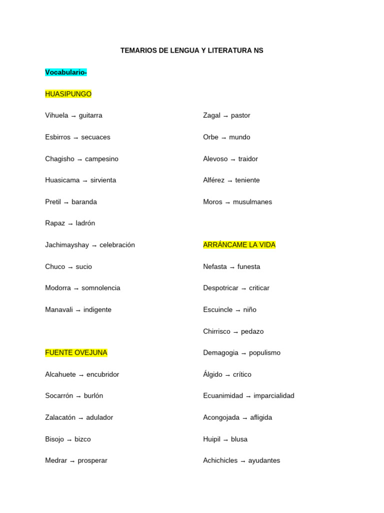 Temarios de Lengua y Literatura Ns | PDF | Recursos poéticos | Ritmo ...