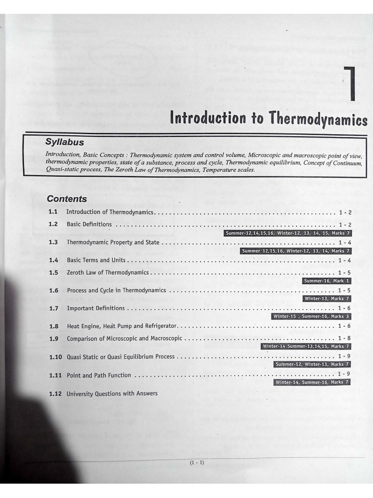 Introduction To Thermodynamics | PDF