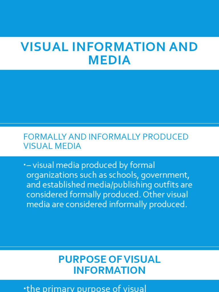 Visual Information and Media | PDF | Composition (Visual Arts) | Vision