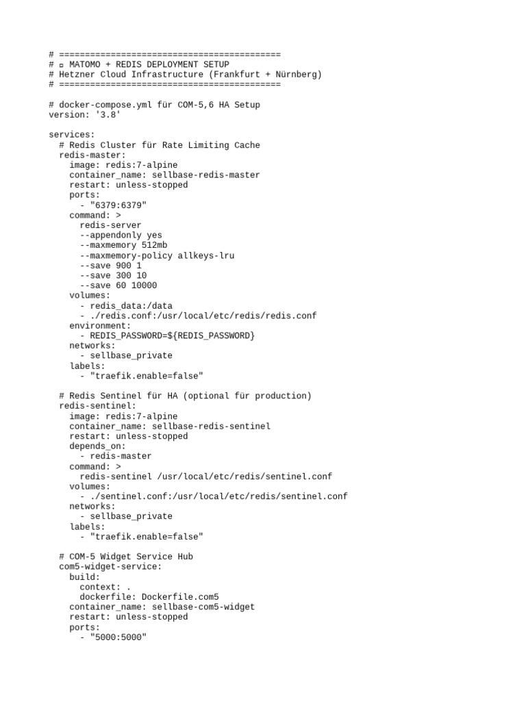 Matomo Redis Deployment | PDF | System Software | Software