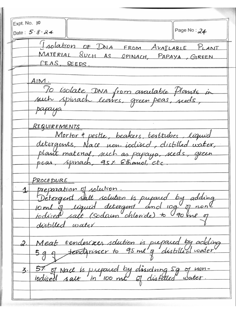Biology Observation 1 | PDF