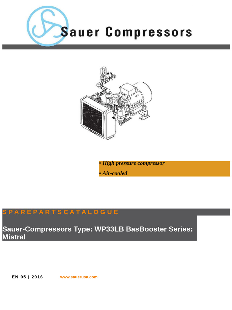 Sauer WP33LB Compressor Parts Guide | PDF