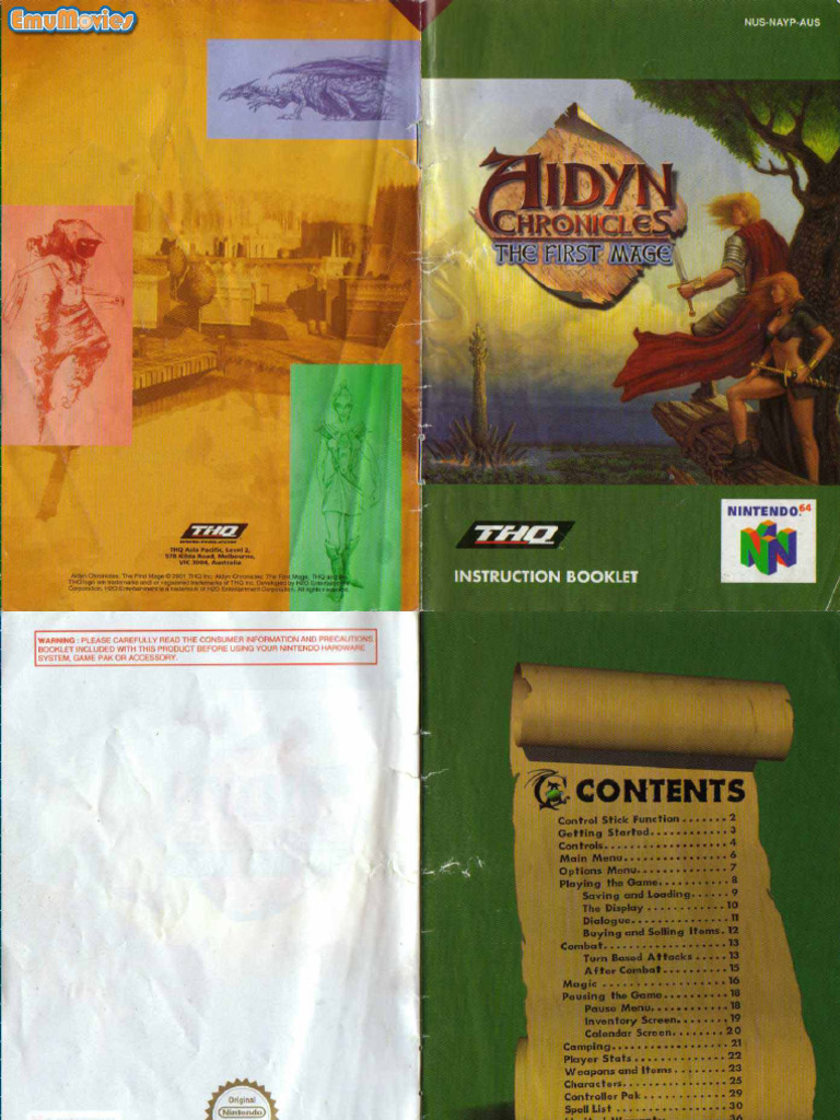 Aidyn Chronicles - The First Mage - 2000 - THQ, Inc. | PDF