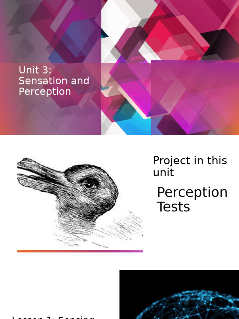 Unit 3 Sensation and Perception | PDF | Perception | Color