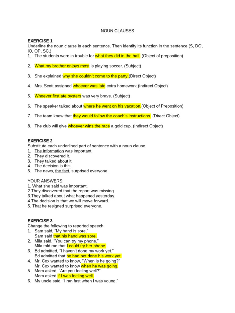 EE6 G Ex - Sentences 25F1 | PDF