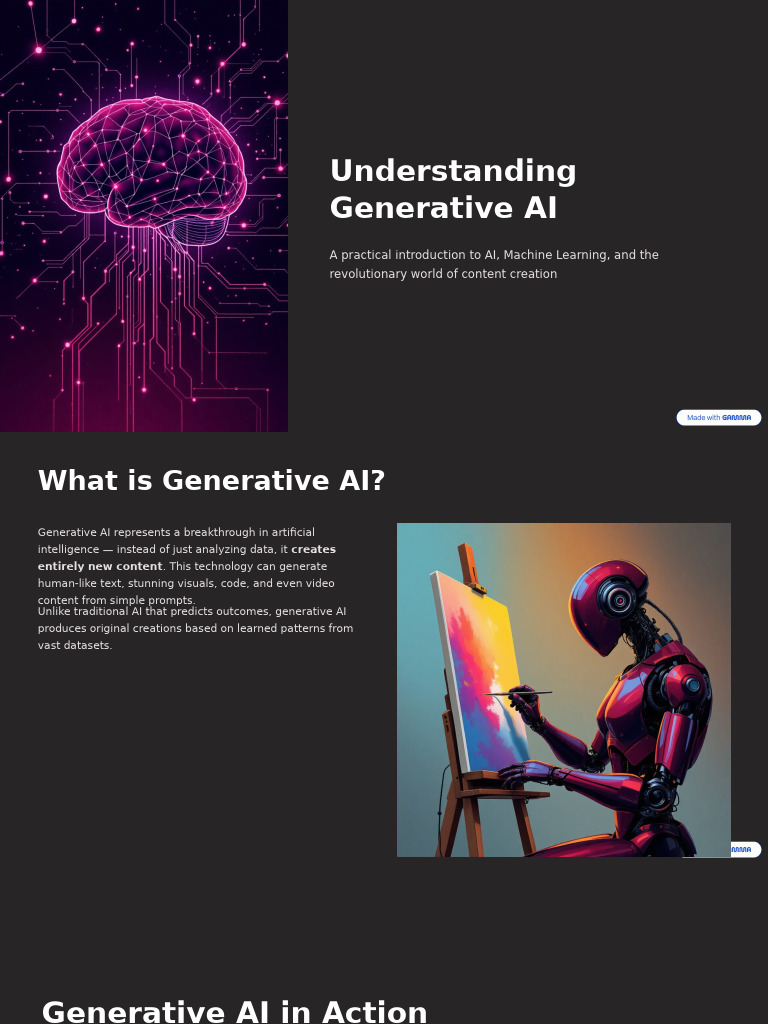 Understanding Generative AI | PDF | Artificial Intelligence ...