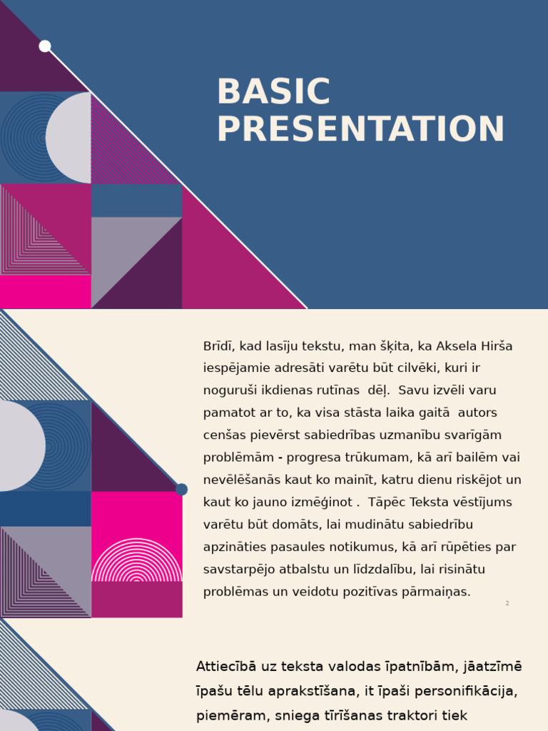 Basic Presentation | PDF