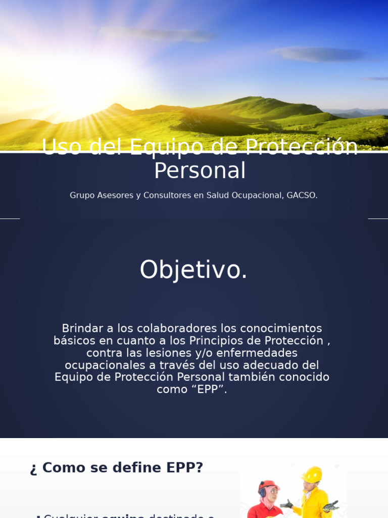 Presentación BASE-Uso EPP | PDF