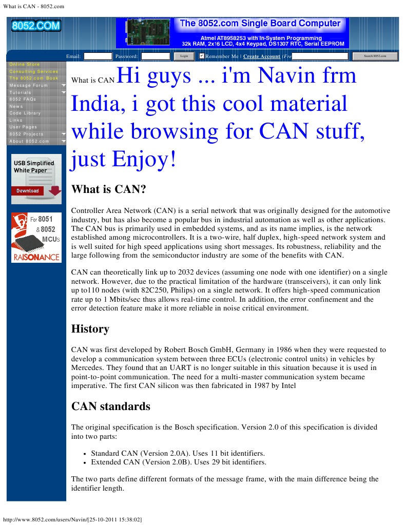 What Is CAN | PDF | Business | Computers