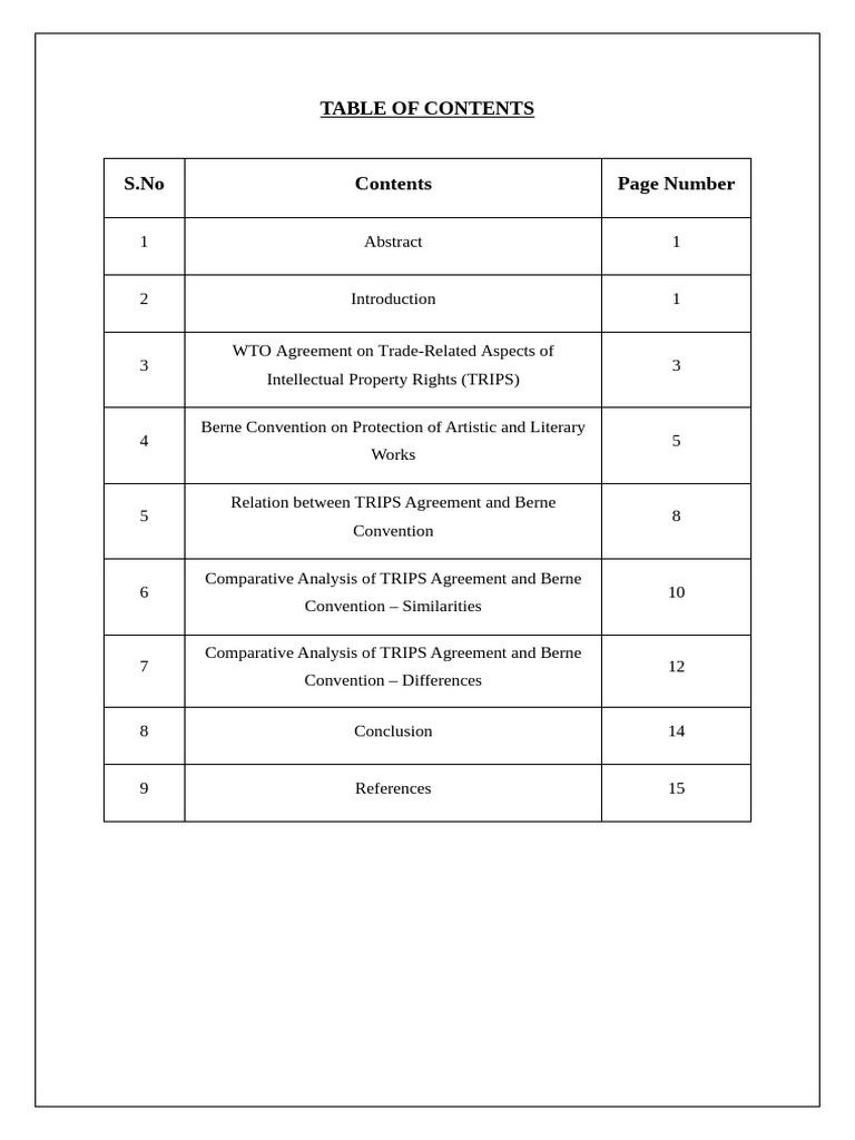 TRIPS vs. Berne: Copyright Protection Analysis | PDF | Copyright ...