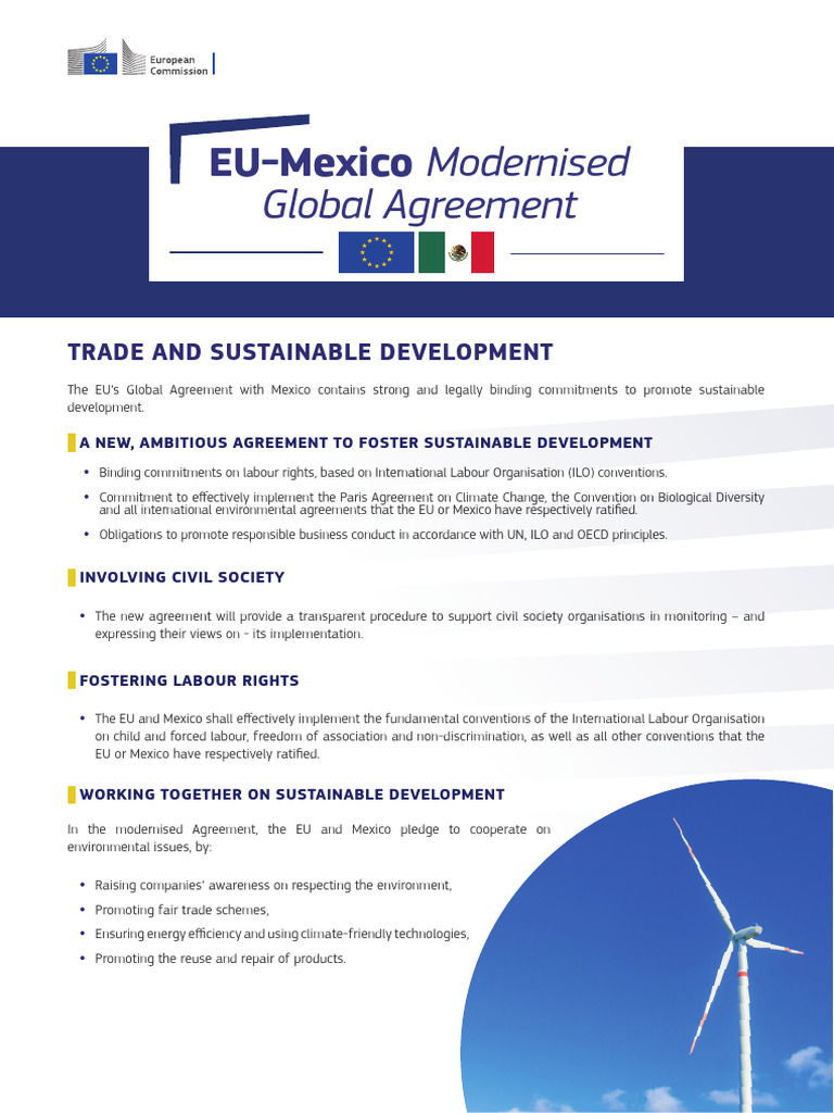 Factsheet EU-Mexico - Sustainable Development PDF | PDF | International ...