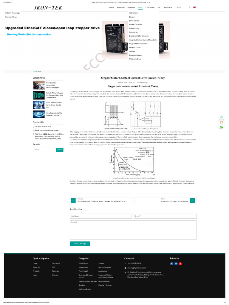 Stepper Motor Constant Current Drive Circuit Theory - Industry ...