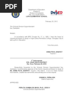 DepEd Letter of Reinstatement | PDF
