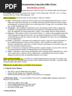 Understanding Styles in LibreOffice Writer | PDF | Page Layout | Software