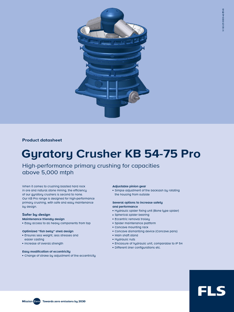 High-Performance Gyratory Crusher KB 54-75 | PDF | Mechanical Engineering