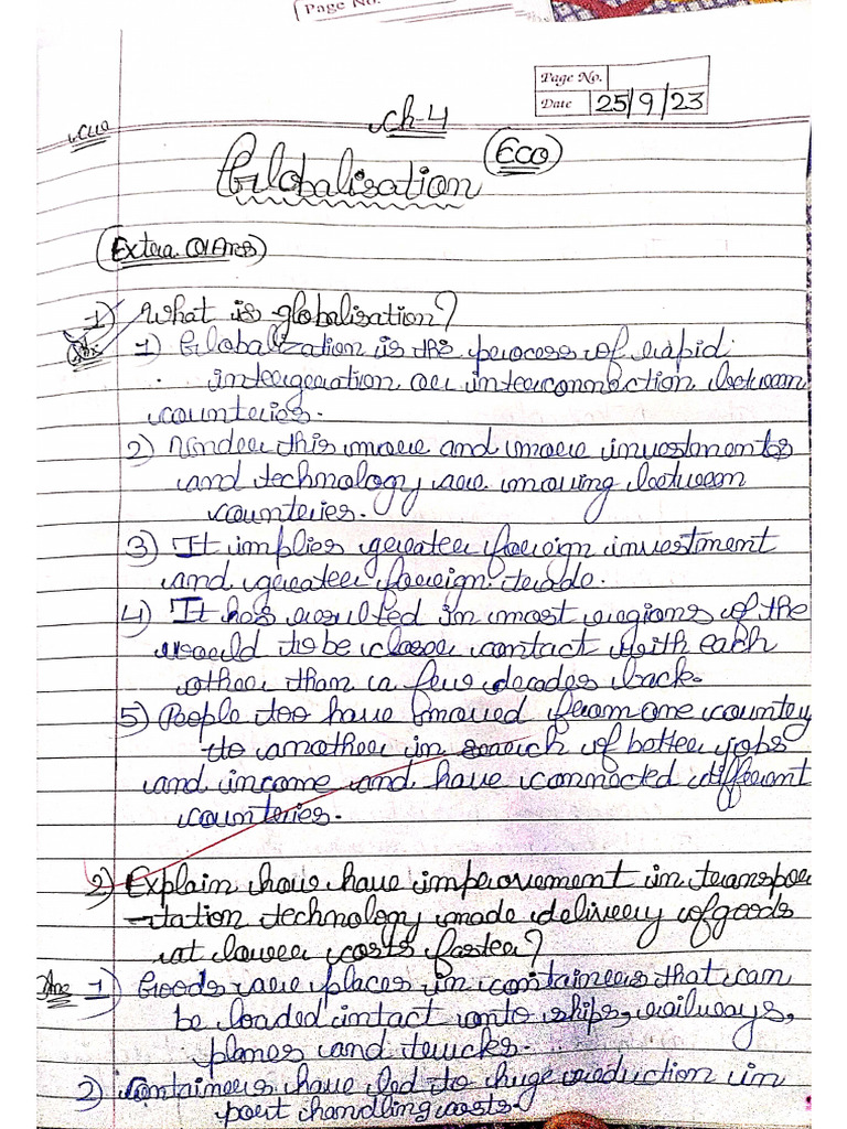 Chapter 4 Eco - Globalisation | PDF