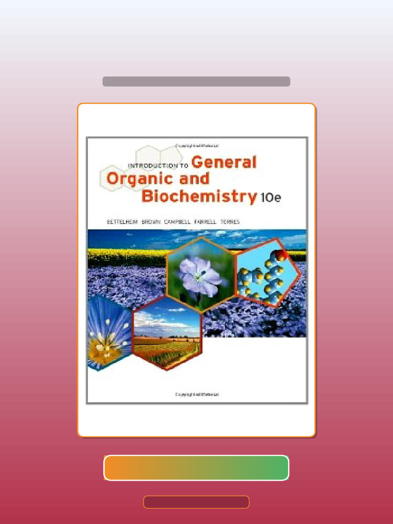 Introduction To General Organic and Biochemistry 10th Edition ...
