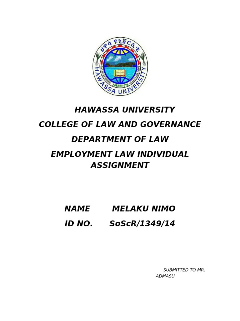 Employment Assignment PRINT | PDF | Employment | Labour Law