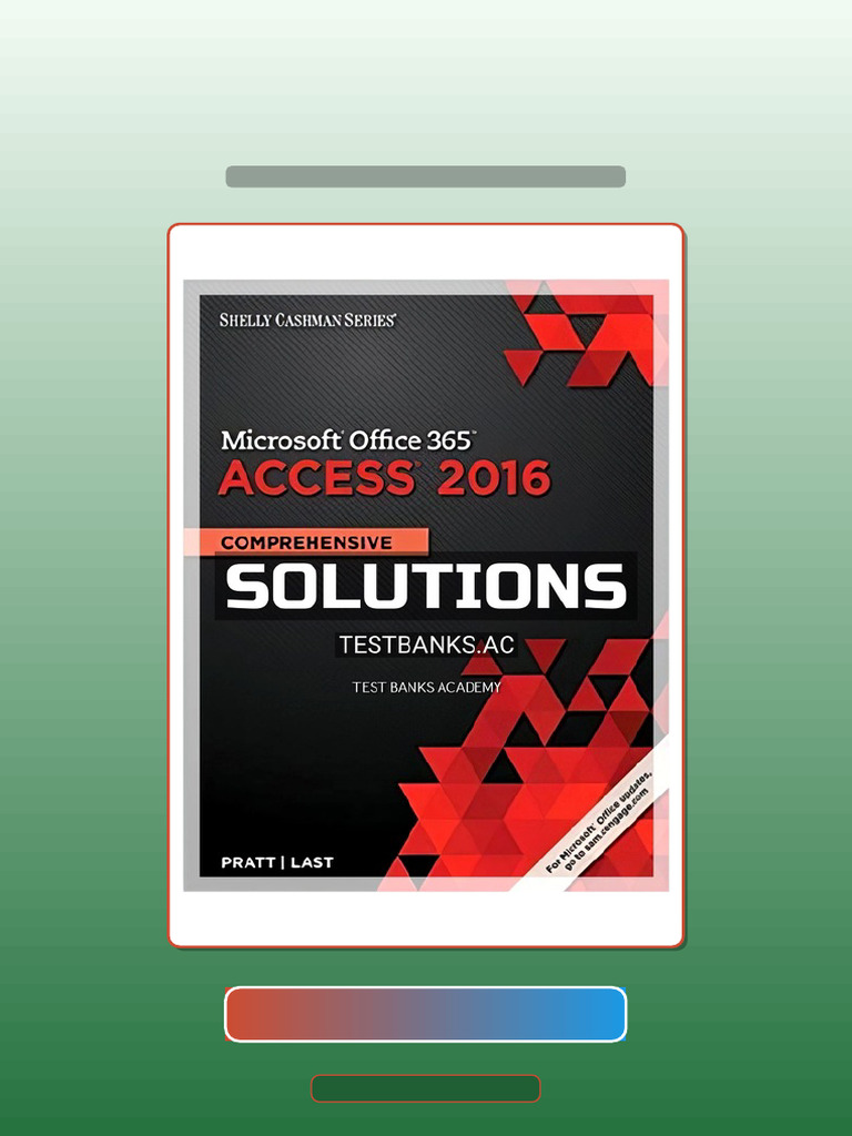 Complete Solutions Manual For Shelly Cashman Series Microsoft Office ...