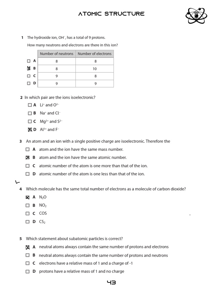 Electron Configuration Homework | PDF