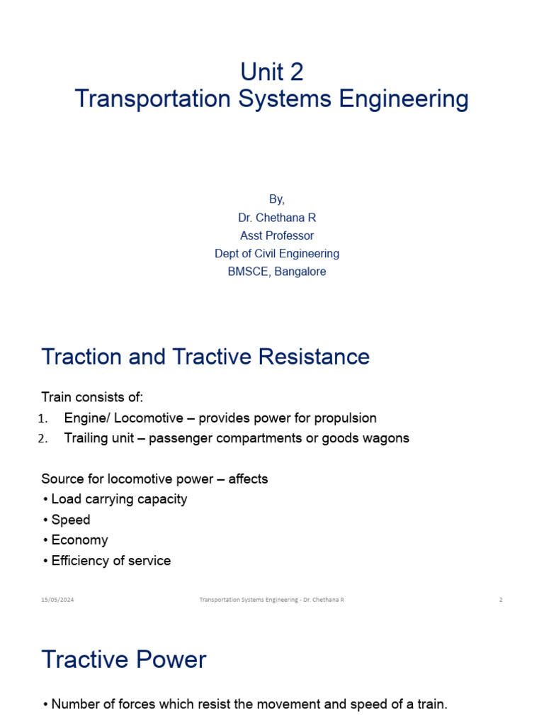 Unit2 Traction | PDF | Train | Friction