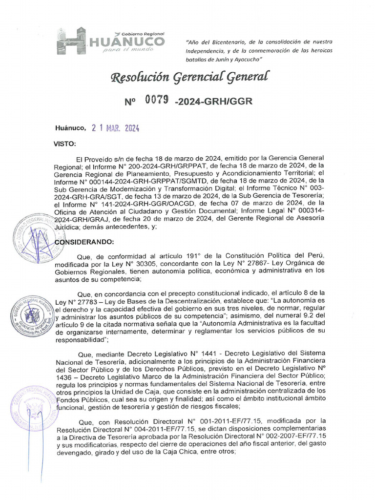 Directiva N 000005-2024 | PDF