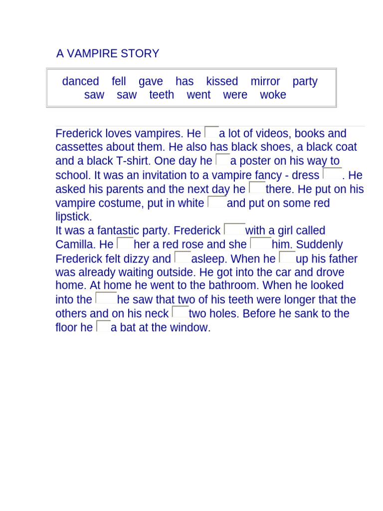 A Vampire Story | PDF