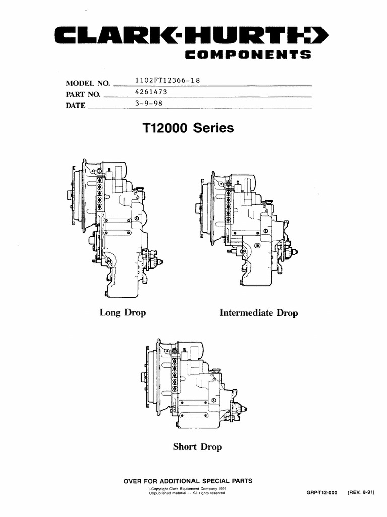 Dana 1102 Clark T12000 Diagram | PDF