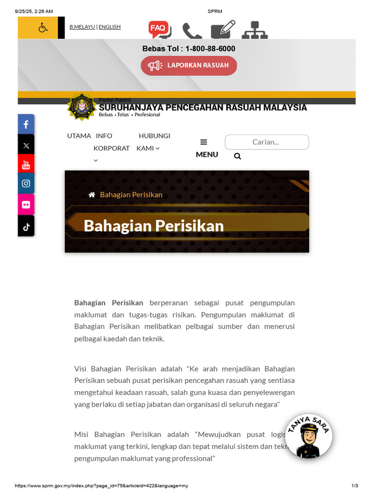 SPRM Unit Risikan | PDF