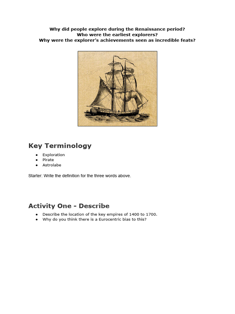 Reasons For Exploration | PDF