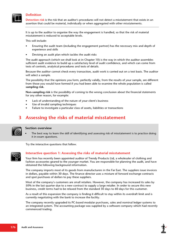 Understanding Detection Risk in Audits | PDF | Audit | Risk