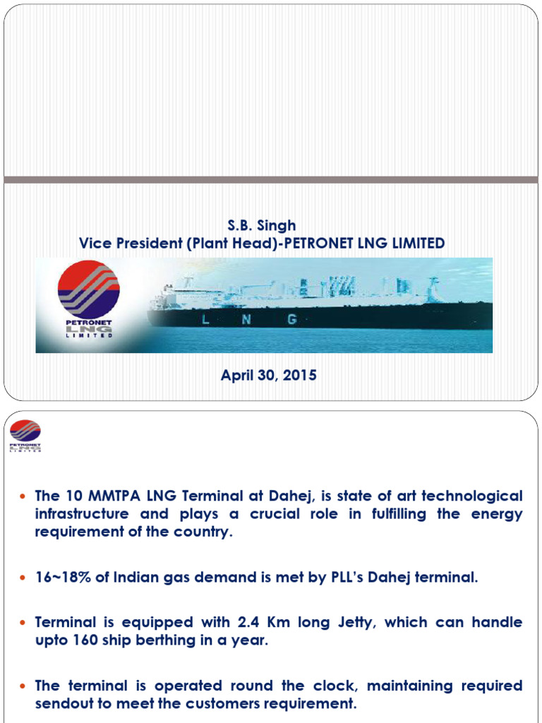 Dahej LNG Terminal Operations Overview | PDF | Liquefied Natural Gas
