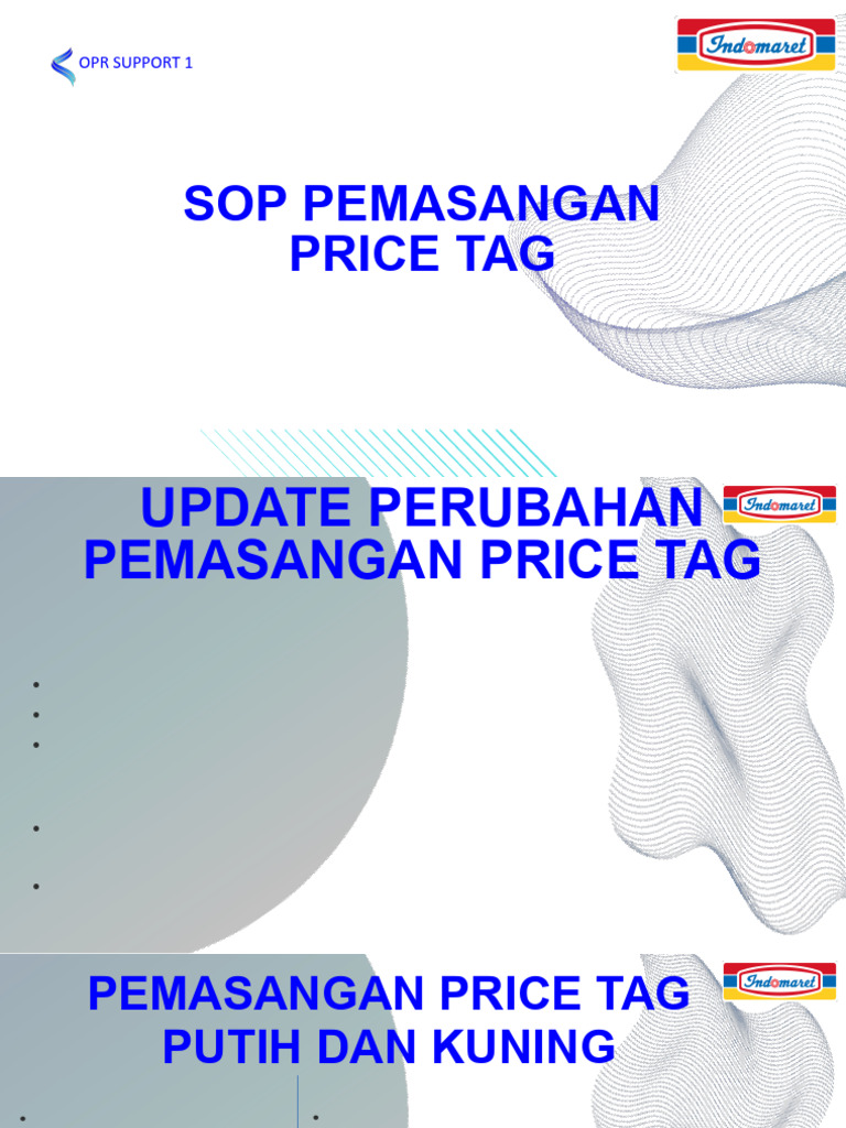 Sop Pemasangan Price Tag Promosi Dan Non Promosi 310724 | PDF