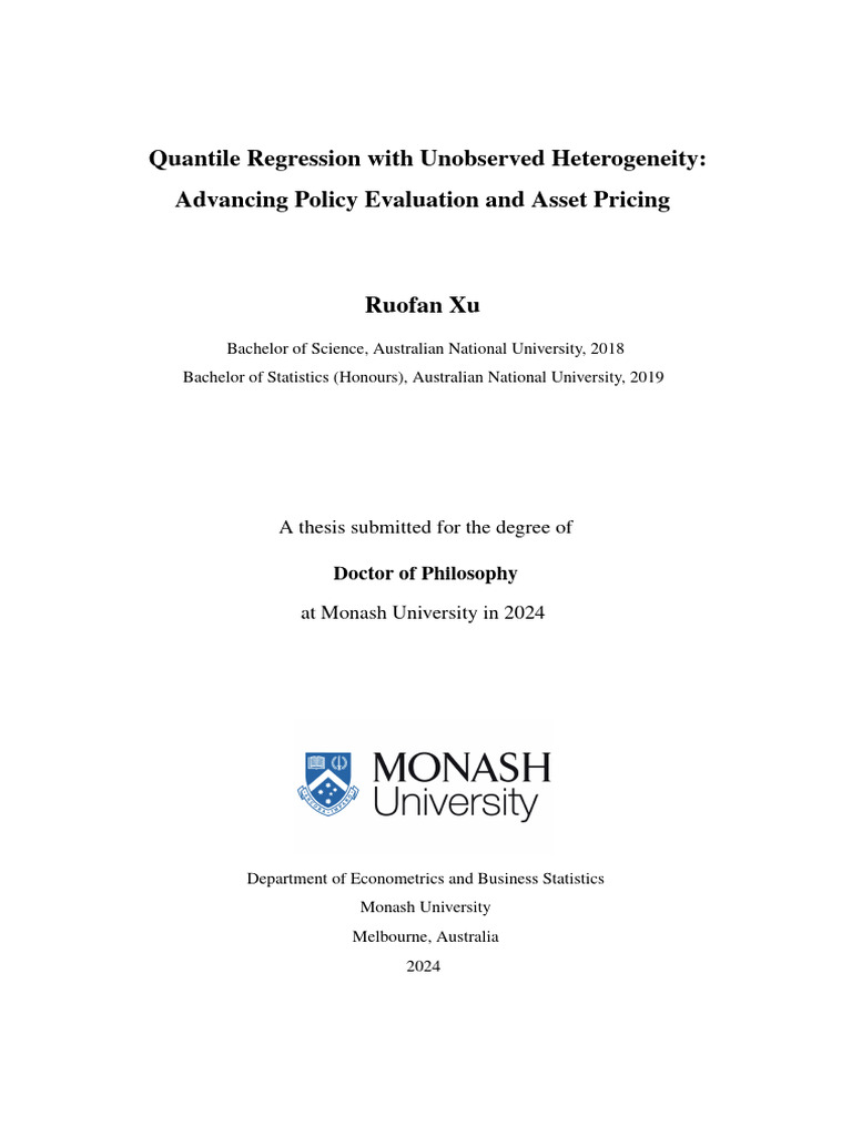 Thesis | PDF | Fixed Effects Model | Regression Analysis