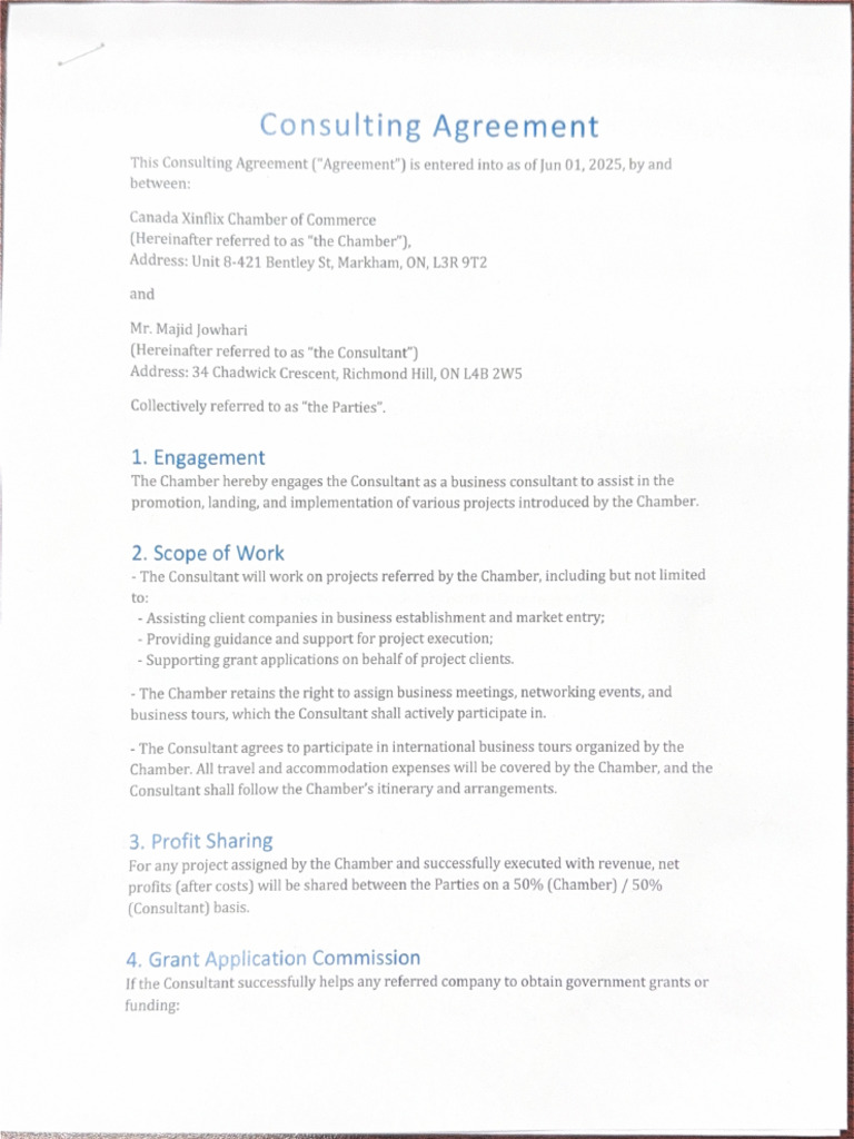 Consulting Agreement | PDF