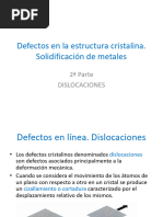 Dislocaciones: Fundamentos y Tipos | PDF | Dislocación | Ciencias fisicas