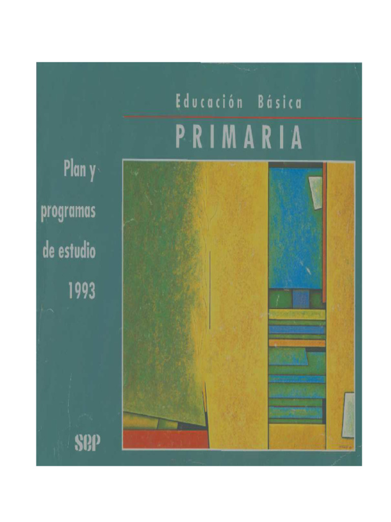 Plan de Estudios Primaria México 1993 | PDF | Educación primaria | Plan ...
