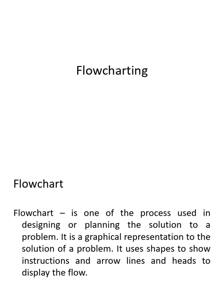 Flowcharting Pdf Input Output Shape