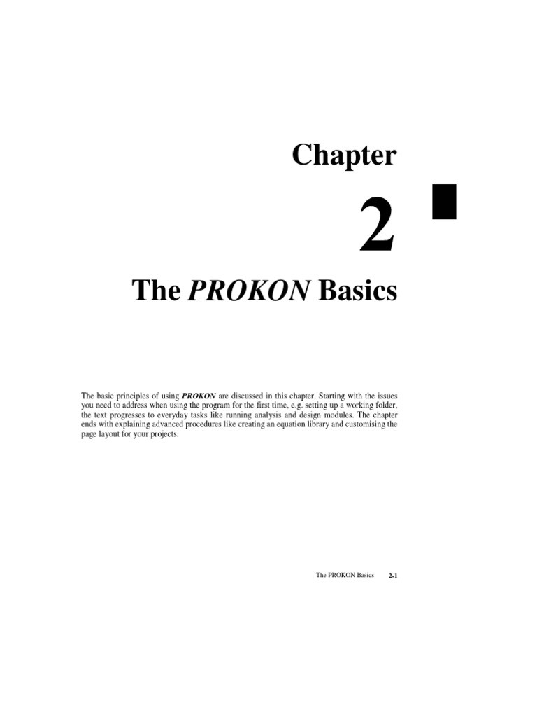 PROKON User Setup and Basics Guide | PDF