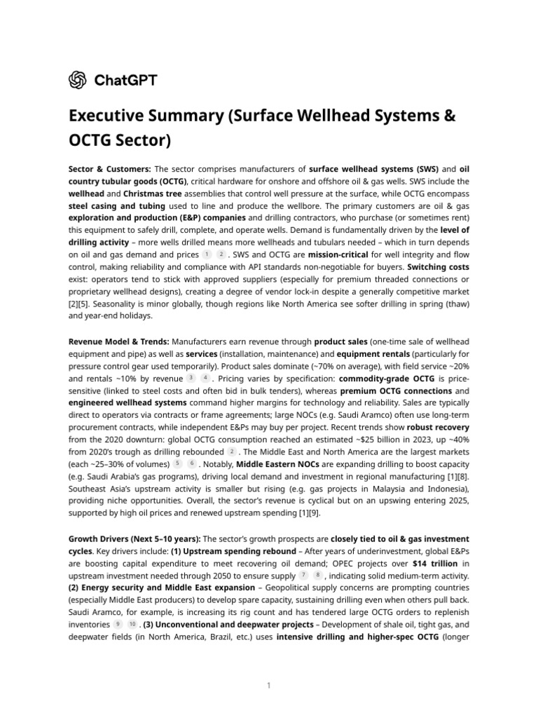Surface Wellhead Systems & OCTG Overview | PDF | Oil Well | Natural Gas