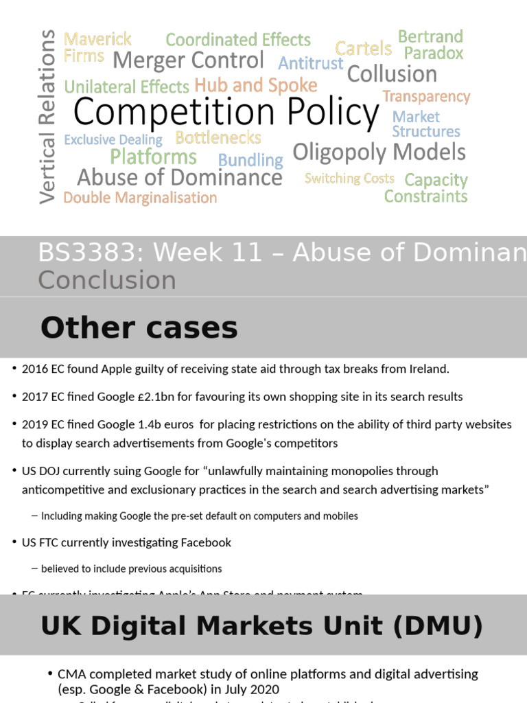 Week 11 - Conclusion Slides | PDF