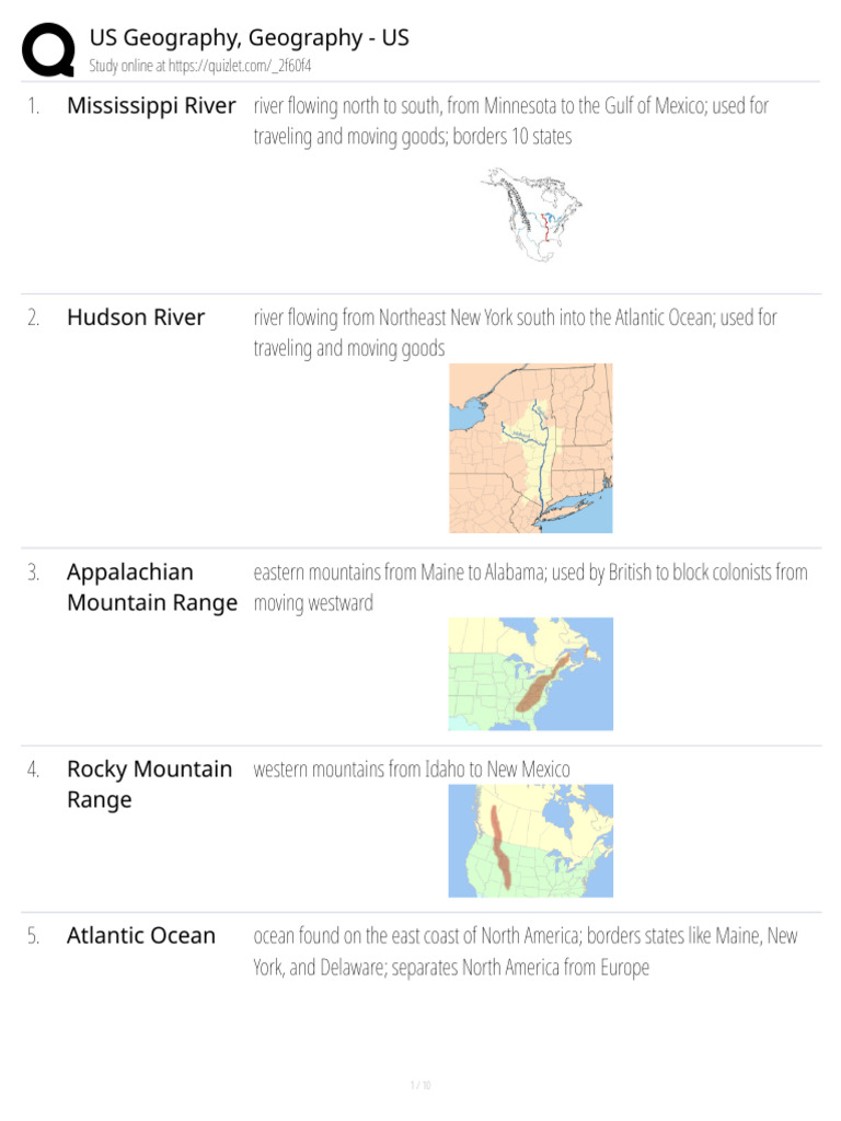 Overview of US Geography | PDF | North America | The United States