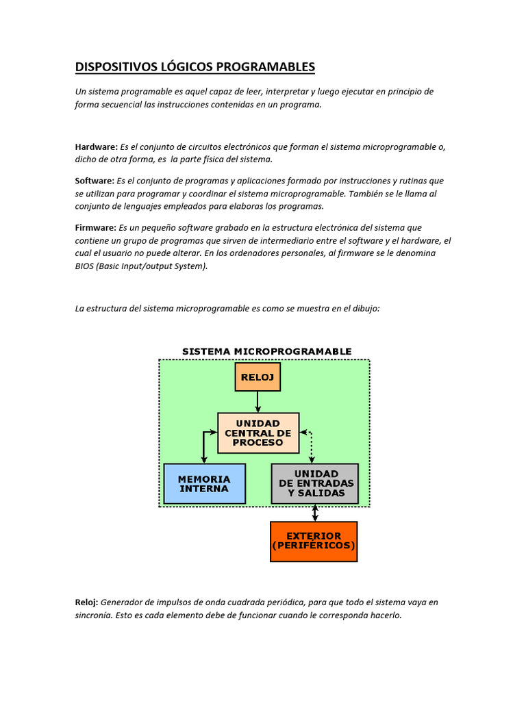 Dispositivos Lógicos Programables: Guía | PDF | Hardware de la ...