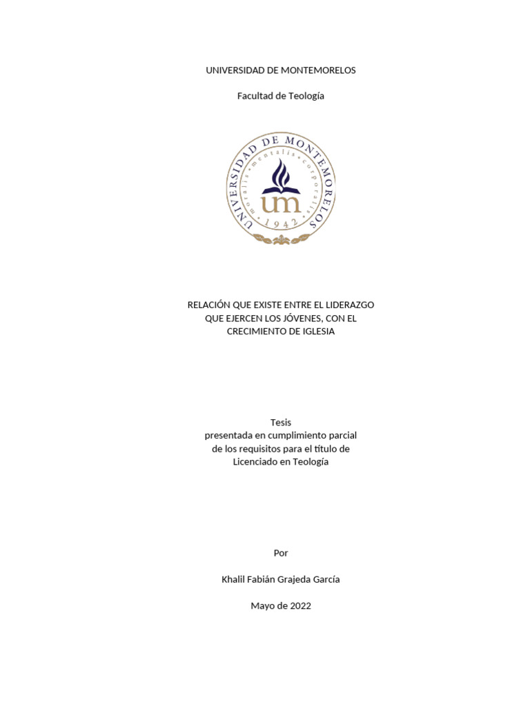 Khalil Grajeda Revisada | PDF | Liderazgo | Validez (Estadísticas)