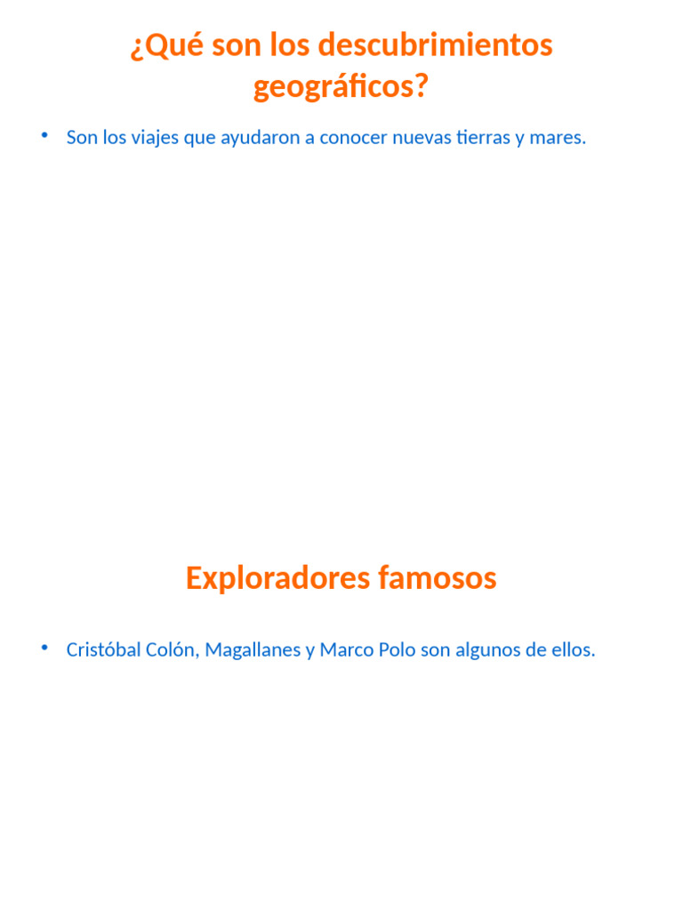 Descubrimientos Geográficos y Exploradores | PDF