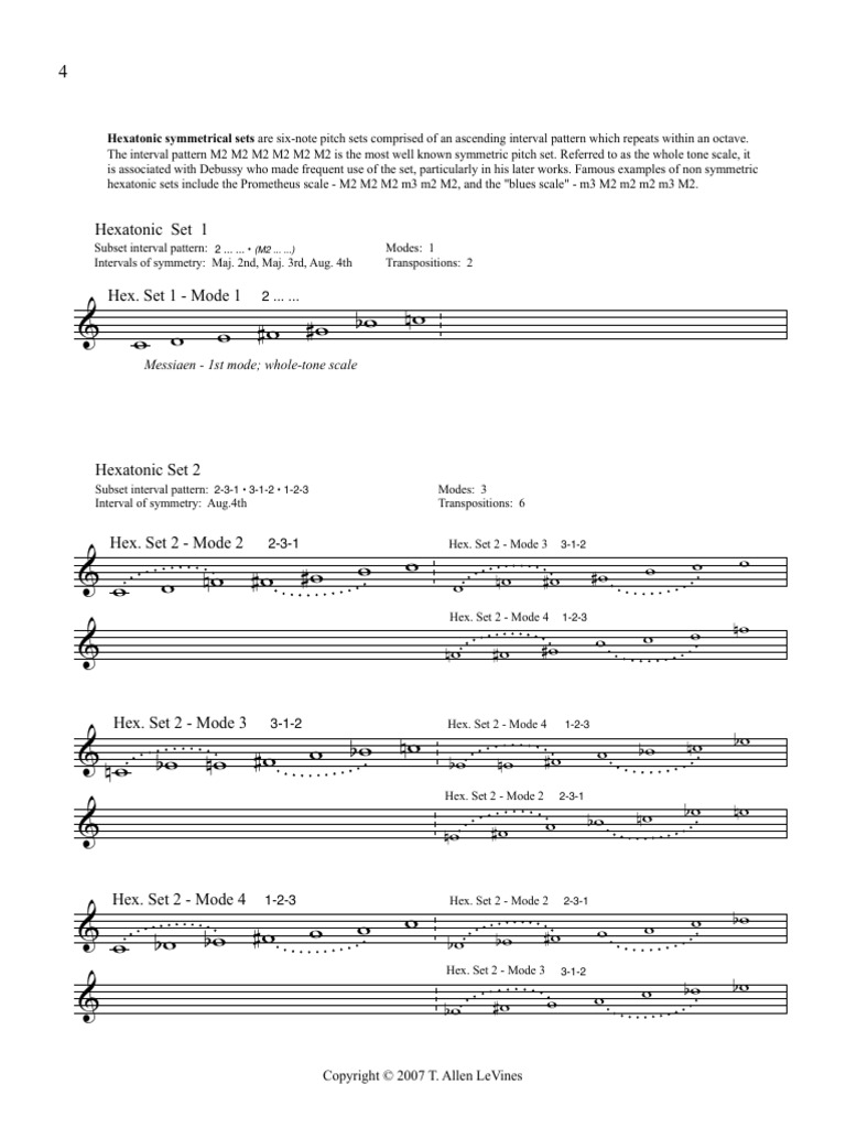 Berklee MLAN-288 Symmetrical Sets 6-Note Worksheet | PDF | Mode (Music ...