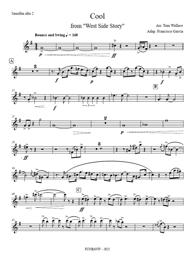 Cool - Saxofón Alto 2 | PDF