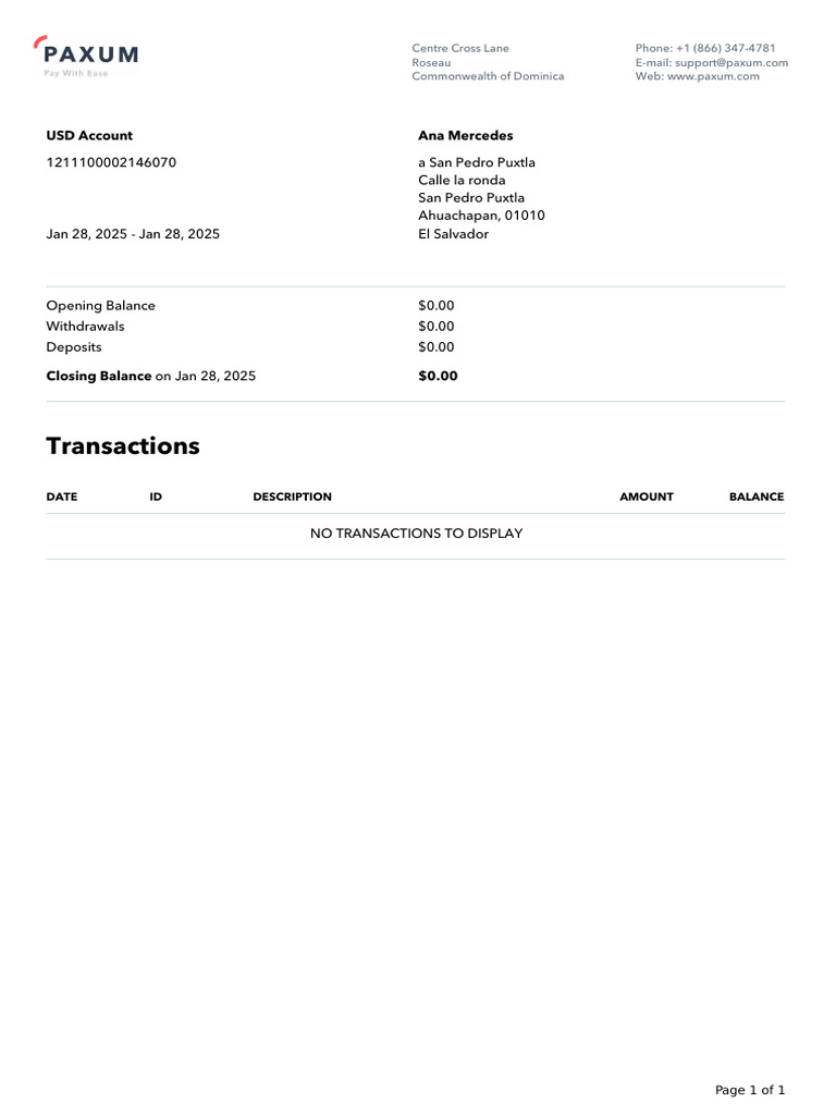 Transaction History | PDF
