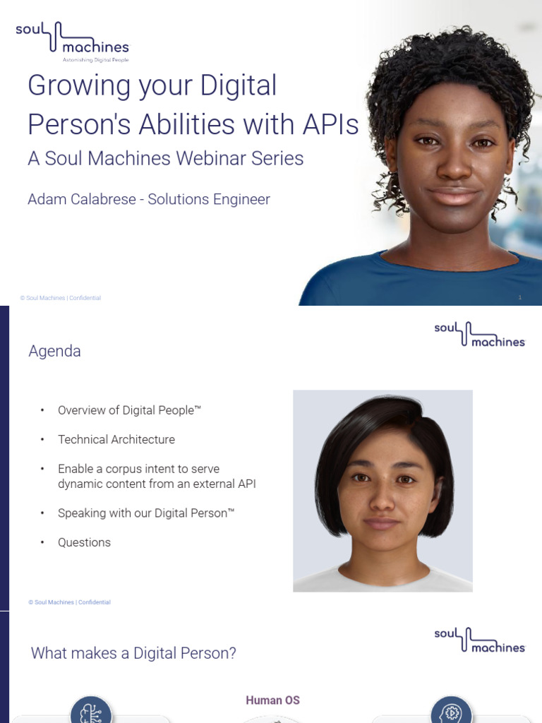 Growing Your Digital Person'S Abilities With Apis: A Soul Machines ...